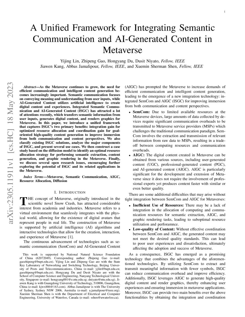 A Unified Framework For Integrating Semantic Communication And Ai Generated Content In Metaverse