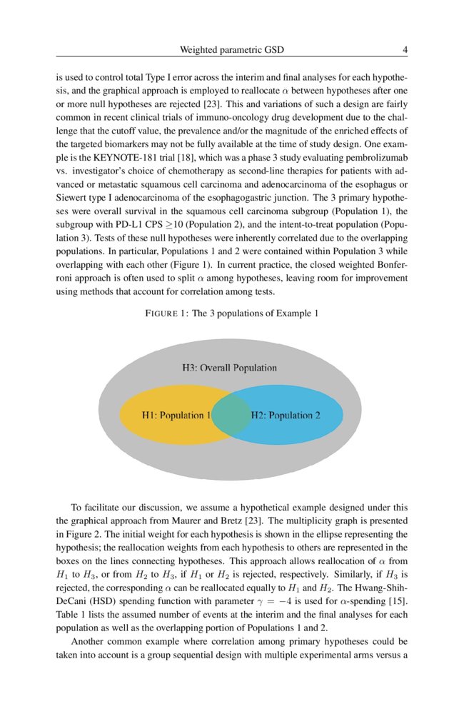 A unified framework for weighted parametric group sequential design (WPGSD) | DeepAI