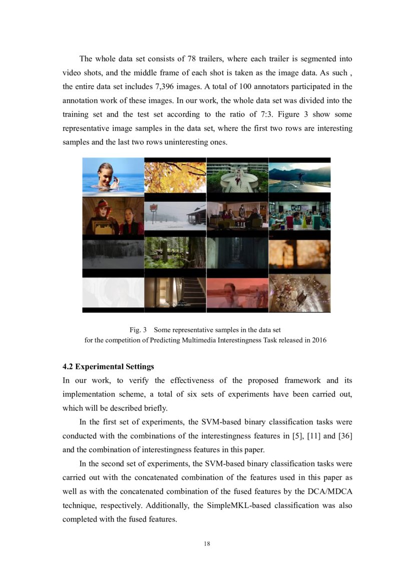 A unified framework of predicting binary interestingness of images based on discriminant ...