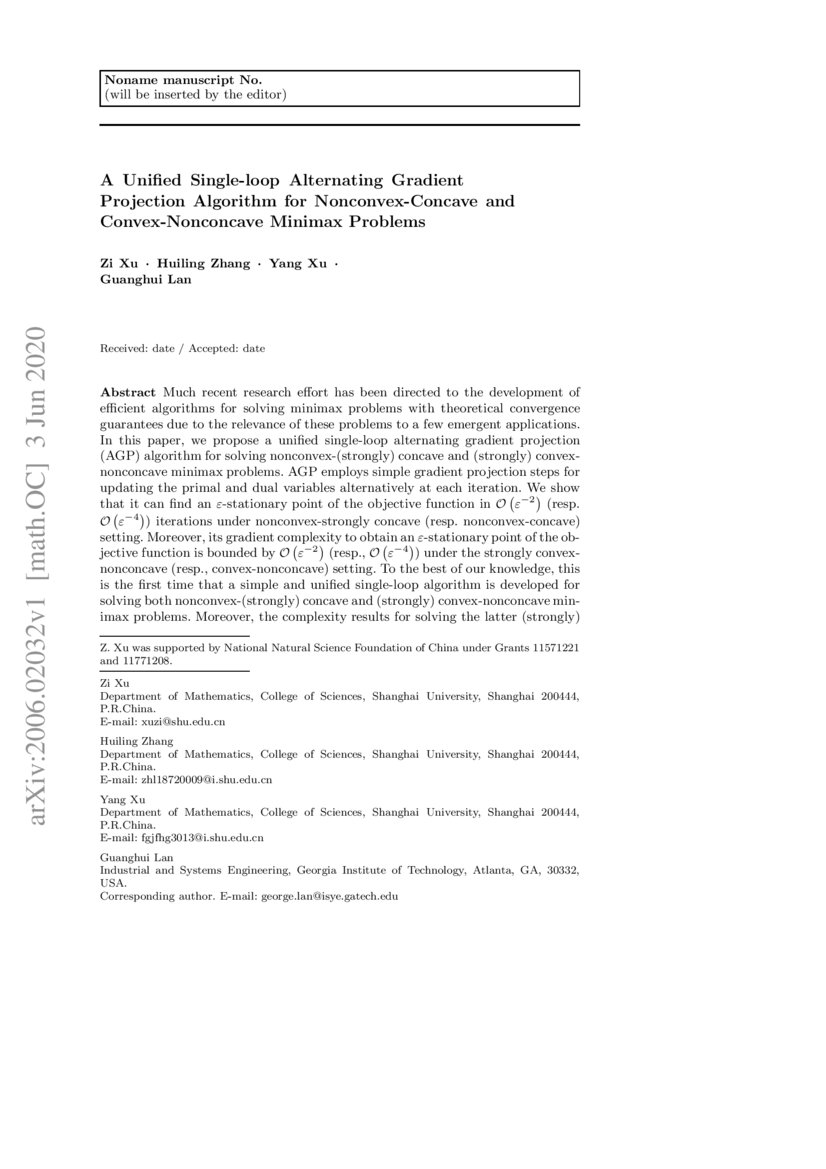 A Unified Single Loop Alternating Gradient Projection Algorithm For Nonconvex Concave And Convex
