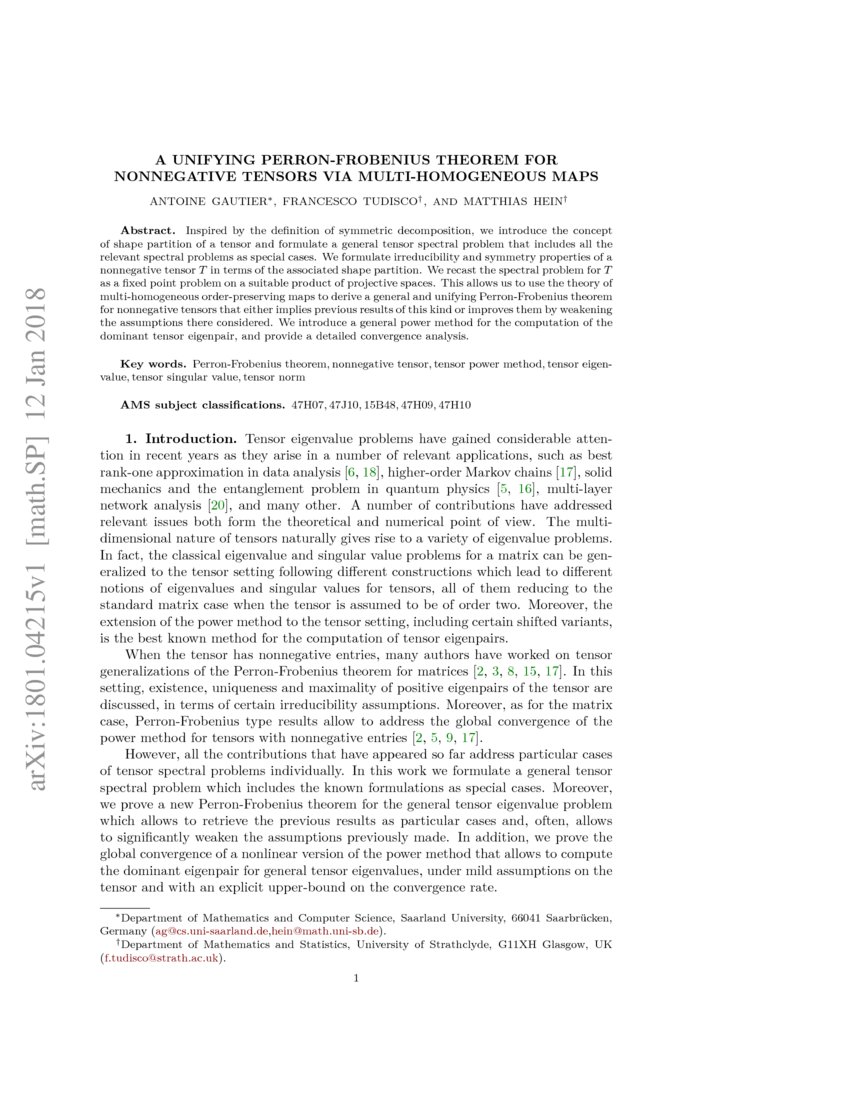A unifying Perron-Frobenius theorem for nonnegative tensors via multi ...