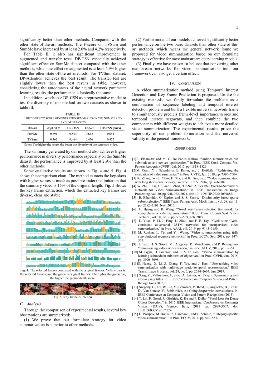 A Video Summarization Method Using Temporal Interest Detection And Key Frame Prediction Deepai