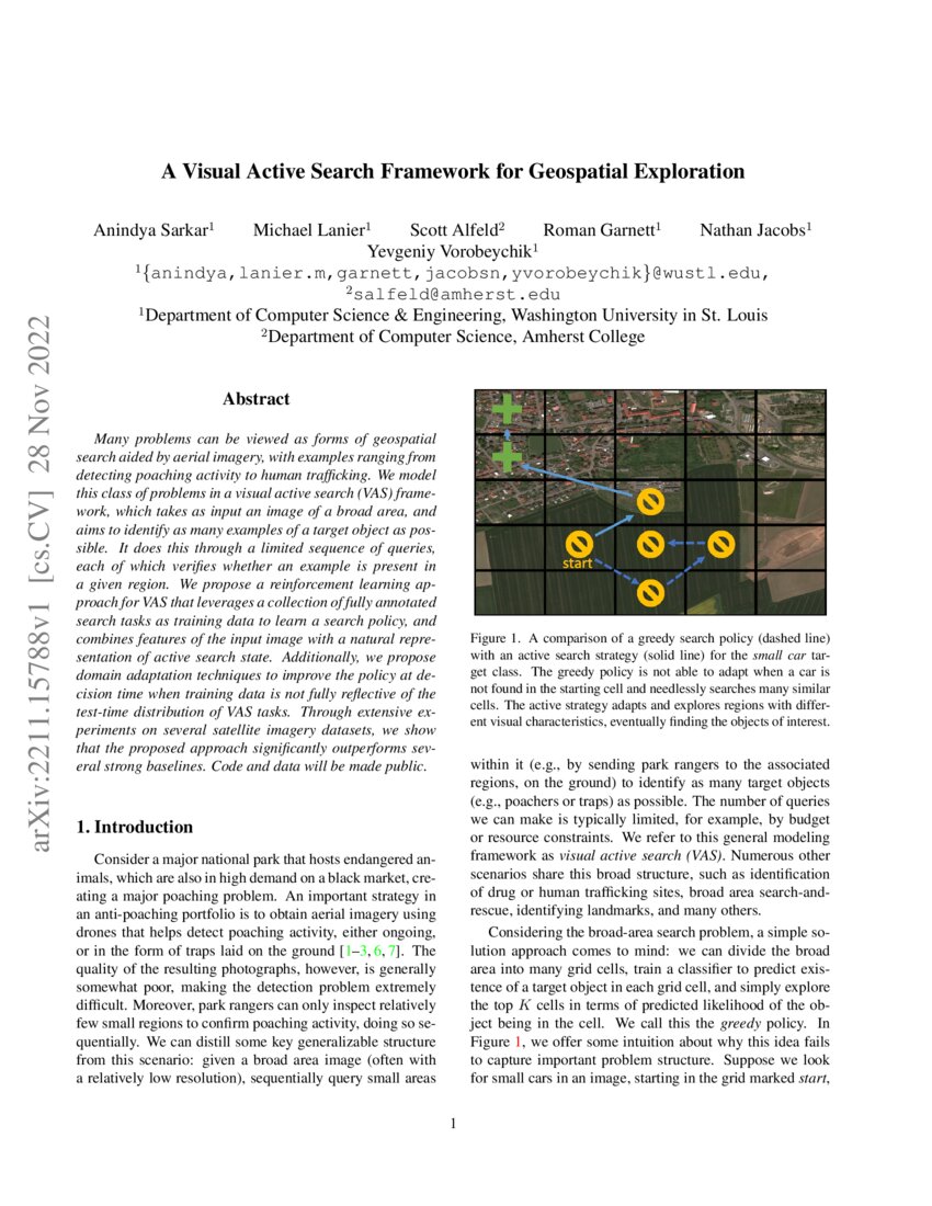 A Visual Active Search Framework for Geospatial Exploration | DeepAI