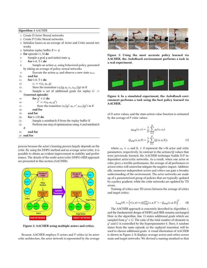 AACHER: Assorted Actor-Critic Deep Reinforcement Learning with ... AACHER: Assorted Actor-Critic Deep Reinforcement Learning with ...