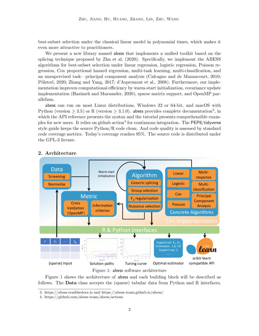Abess A Fast Best Subset Selection Library In Python And R Deepai