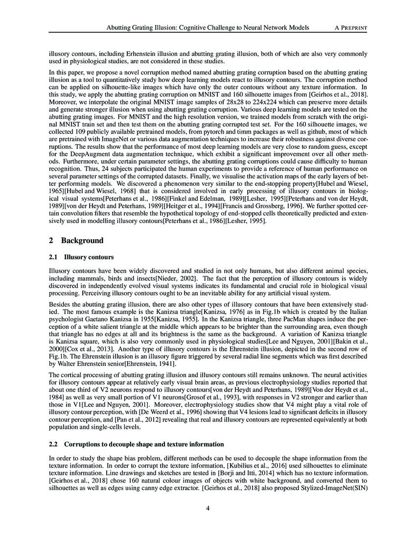 Abutting Grating Illusion Cognitive Challenge To Neural Network Models Deepai