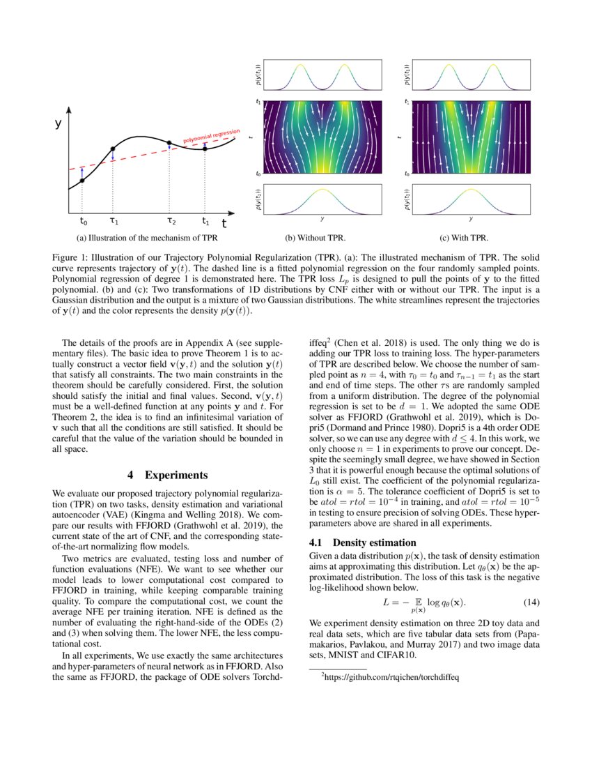 Accelerating Continuous Normalizing Flow With Trajectory Polynomial Regularization Deepai 4770