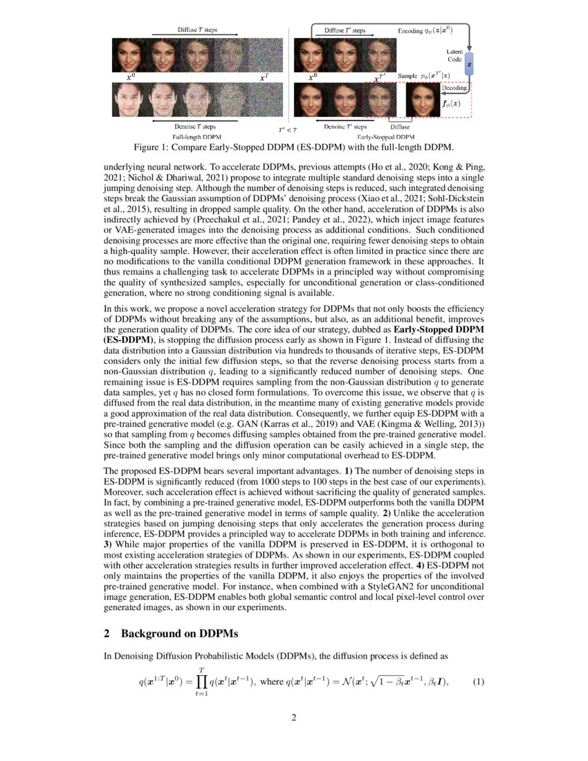 Accelerating Diffusion Models via Early Stop of the Diffusion Process ... Accelerating Diffusion Models via Early Stop of the Diffusion Process ...