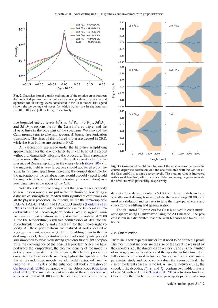 Accelerating non-LTE synthesis and inversions with graph networks | DeepAI