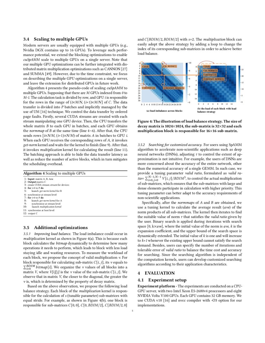 Accelerating Sparse Approximate Matrix Multiplication On Gpus Deepai