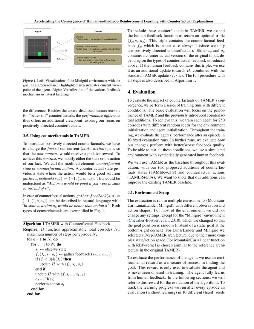 Accelerating The Convergence Of Human In The Loop Reinforcement Learning With Counterfactual 2880