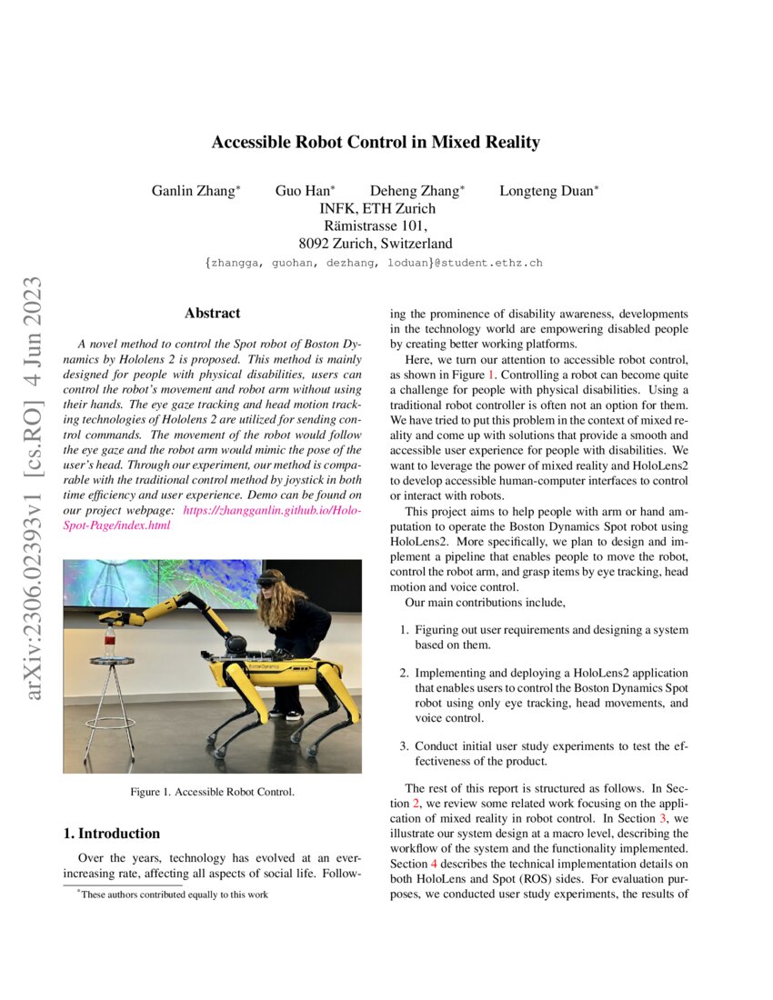 Accessible Robot Control in Mixed Reality | DeepAI