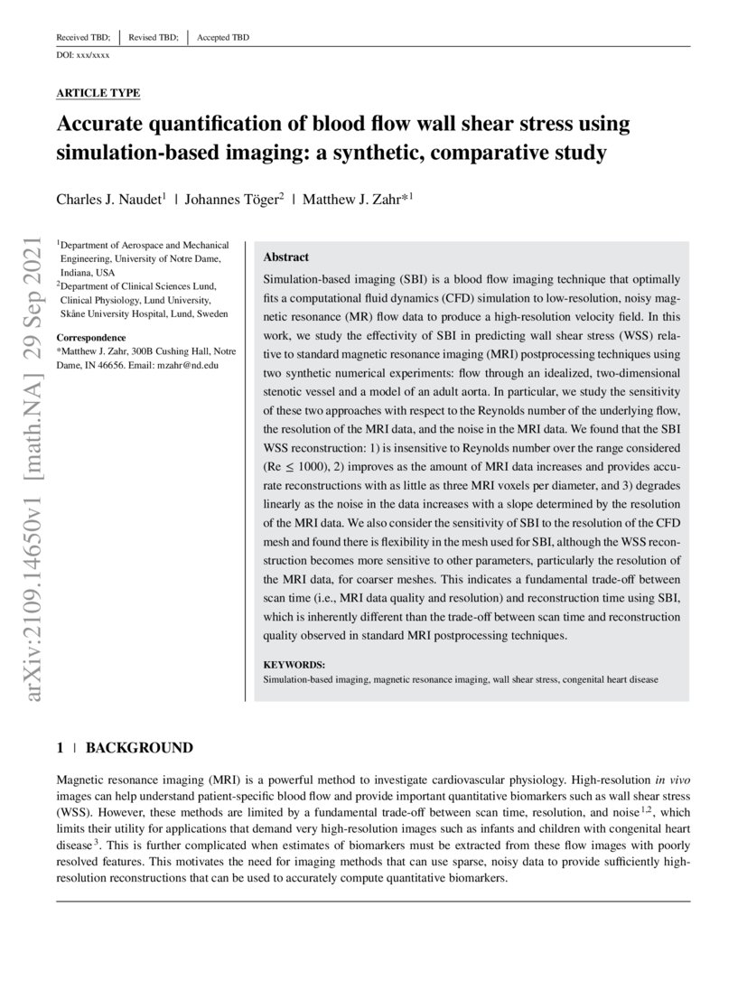 Accurate quantification of blood flow wall shear stress using ... Accurate quantification of blood flow wall shear stress using ...
