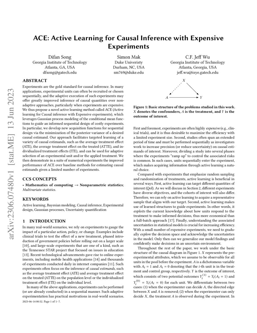 Ace Active Learning For Causal Inference With Expensive Experiments