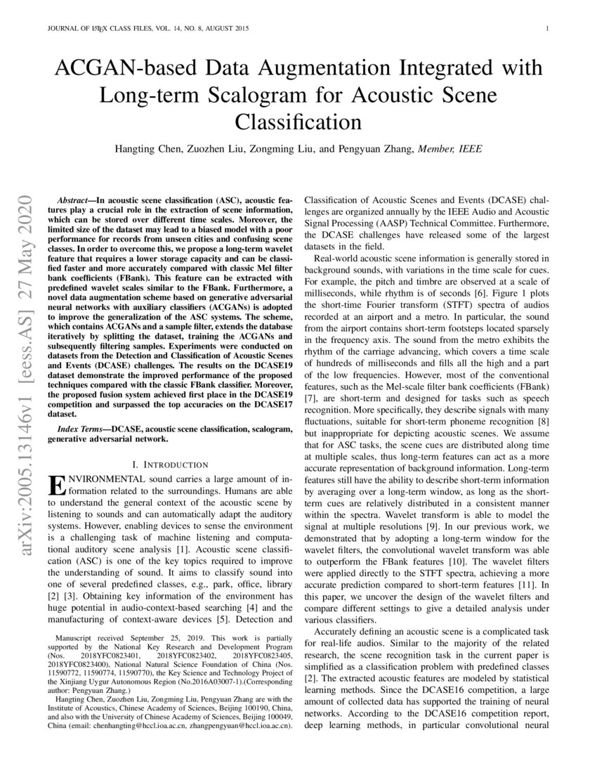 ACGAN-based Data Augmentation Integrated with Long-term Scalogram for ...