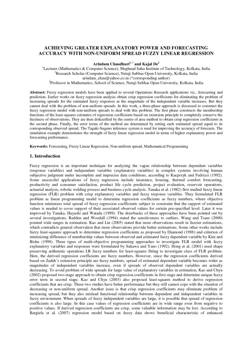 Achieving Greater Explanatory Power And Forecasting Accuracy With Non
