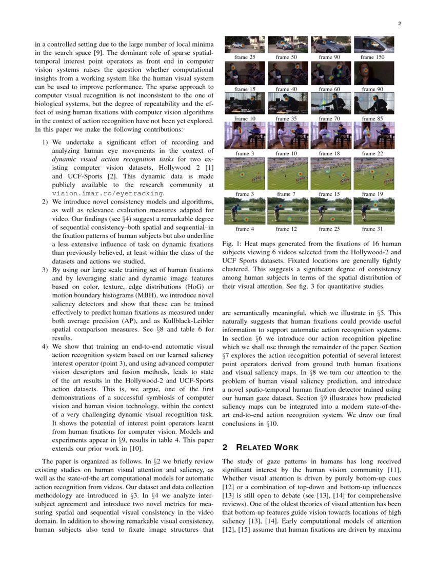 Actions in the Eye: Dynamic Gaze Datasets and Learnt Saliency Models ...