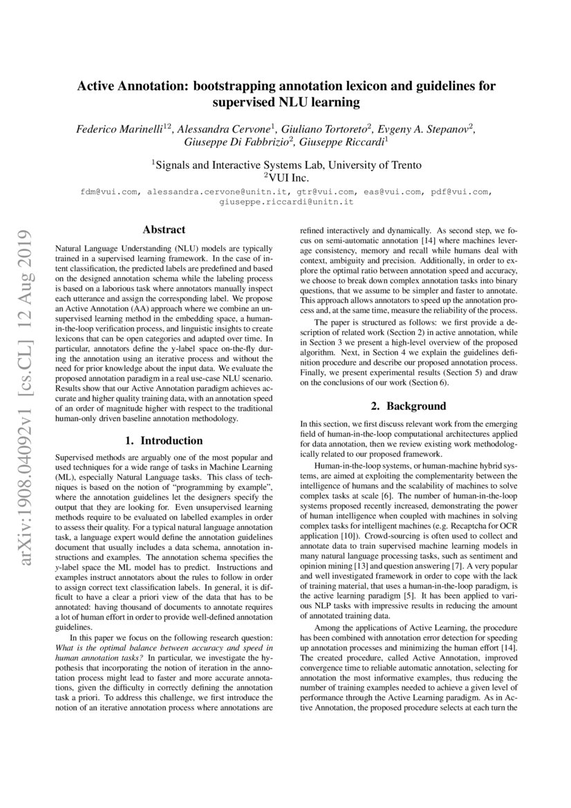 Active Annotation Bootstrapping Annotation Lexicon And Guidelines For Supervised Nlu Learning