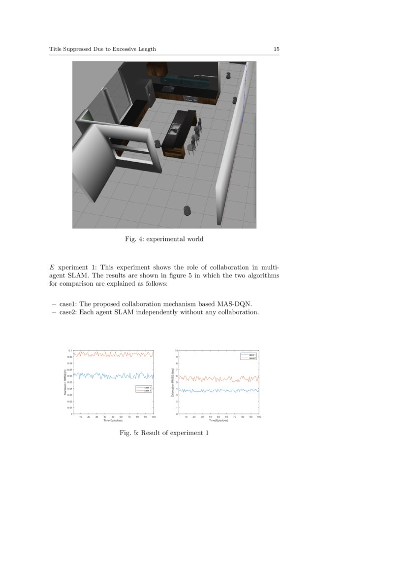 Active collaboration in relative observation for Multi-agent visual SLAM based on Deep Q Network ...