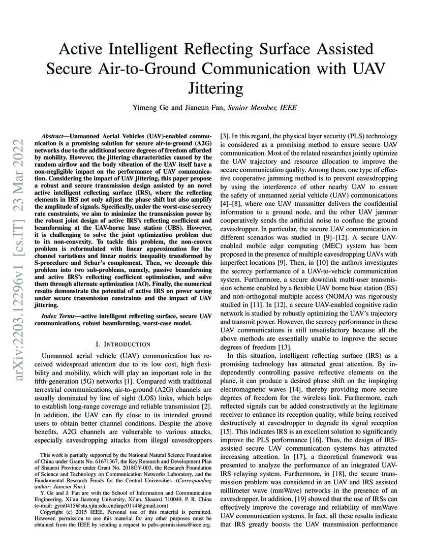 Active Intelligent Reflecting Surface Assisted Secure Air To Ground