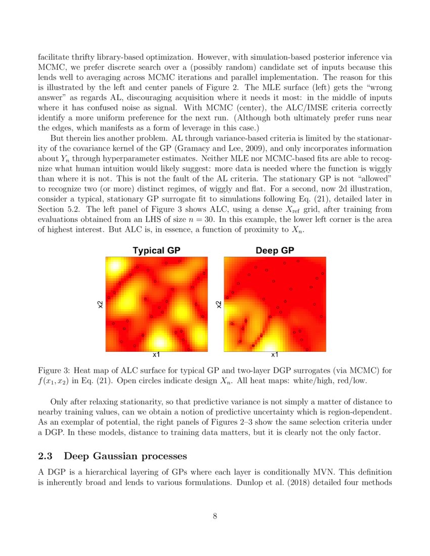 Active Learning for Deep Gaussian Process Surrogates | DeepAI Active Learning for Deep Gaussian Process Surrogates | DeepAI