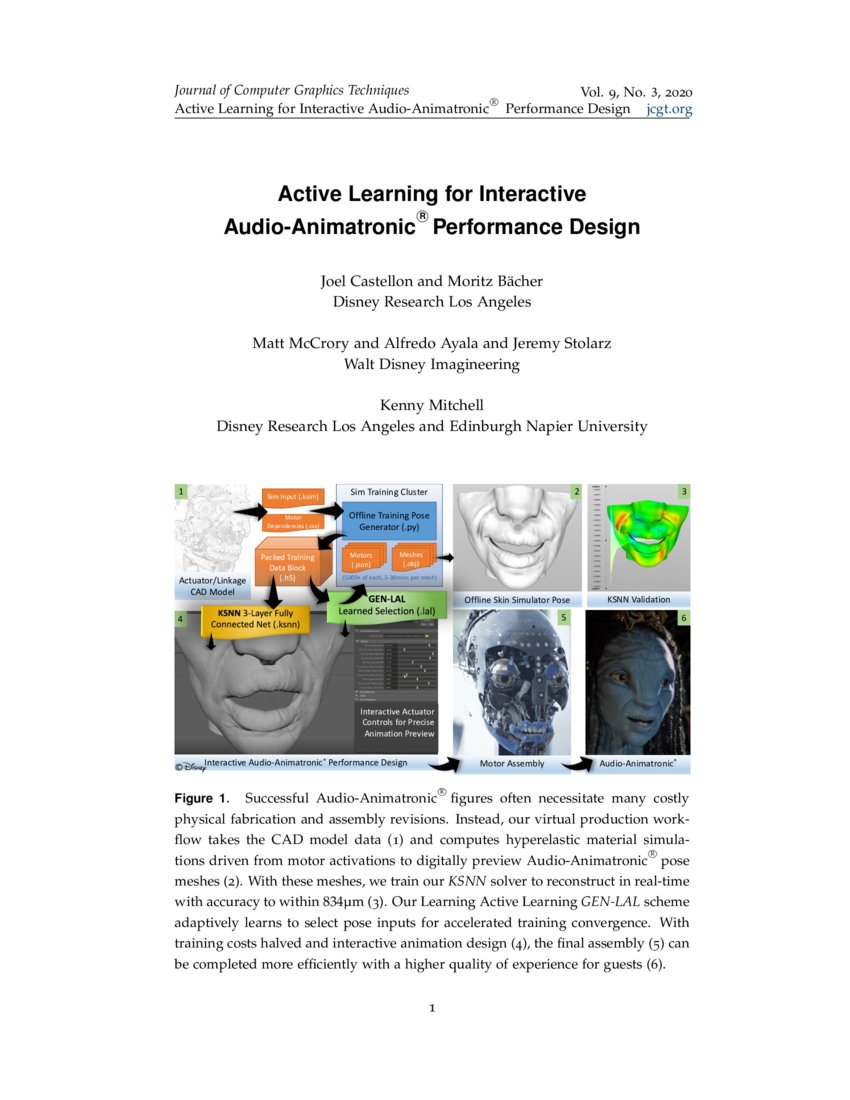 Active Learning for Interactive Audio-Animatronic Performance Design ...