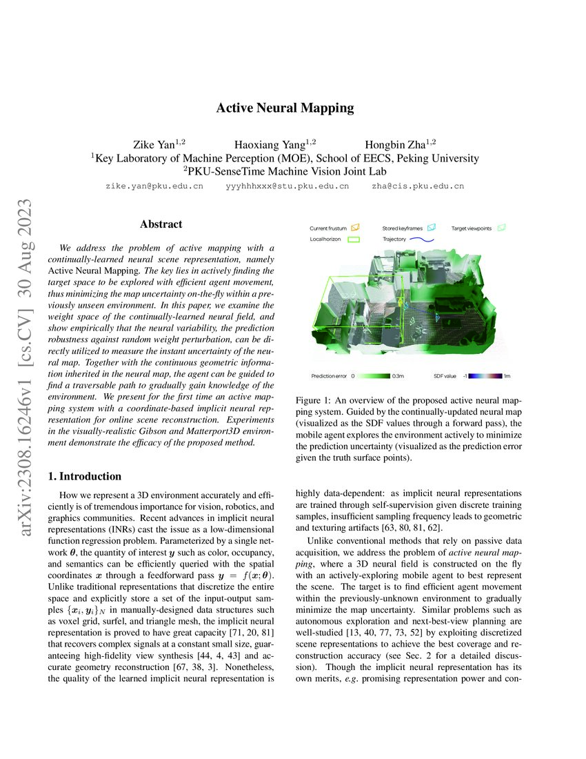 Active Neural Mapping | DeepAI Active Neural Mapping | DeepAI