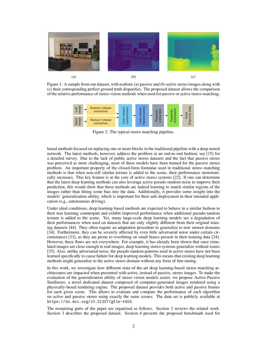 Active-Passive SimStereo – Benchmarking the Cross-Generalization Capabilities of Deep Learning ...