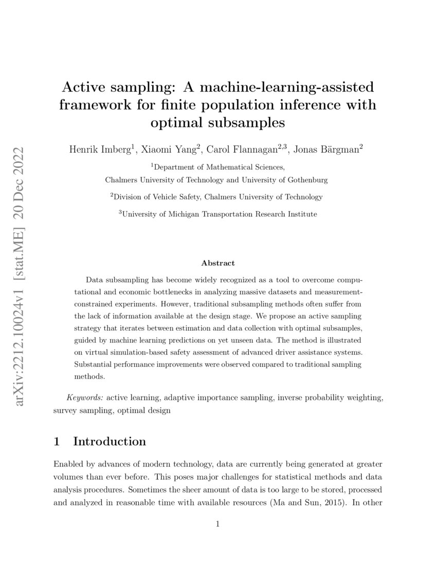 Active Sampling A Machine Learning Assisted Framework For Finite Population Inference With 6107