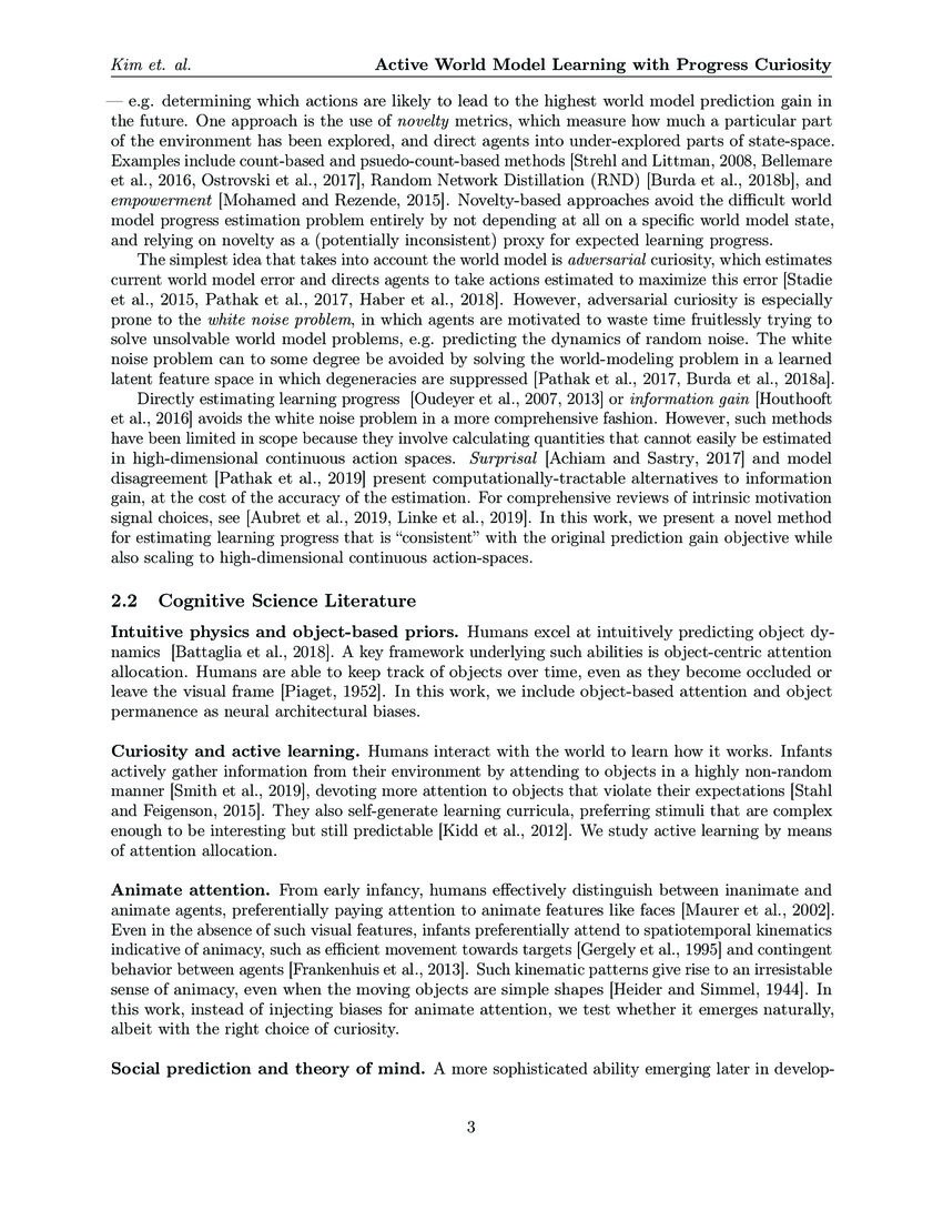 Active World Model Learning with Progress Curiosity | DeepAI