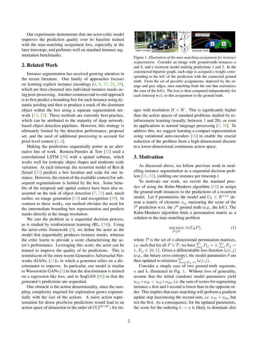 Actor-Critic Instance Segmentation | DeepAI