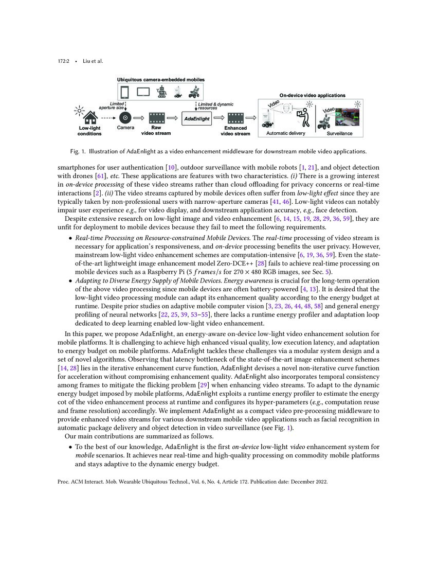 AdaEnlight: Energy-aware Low-light Video Stream Enhancement on Mobile ...