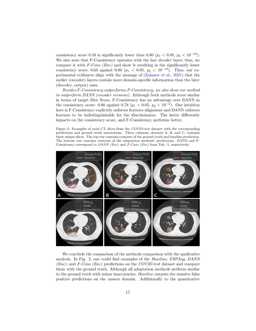 Adaptation to CT Reconstruction Kernels by Enforcing Cross-domain ...