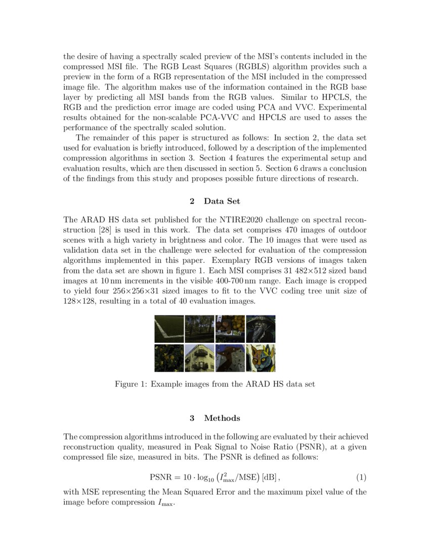 Adaptive And Scalable Compression Of Multispectral Images Using Vvc 6160