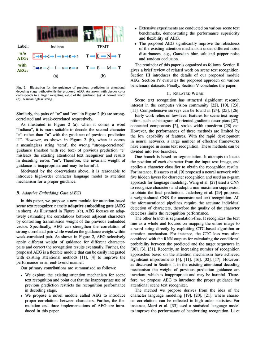 Adaptive Embedding Gate For Attention Based Scene Text Recognition Deepai