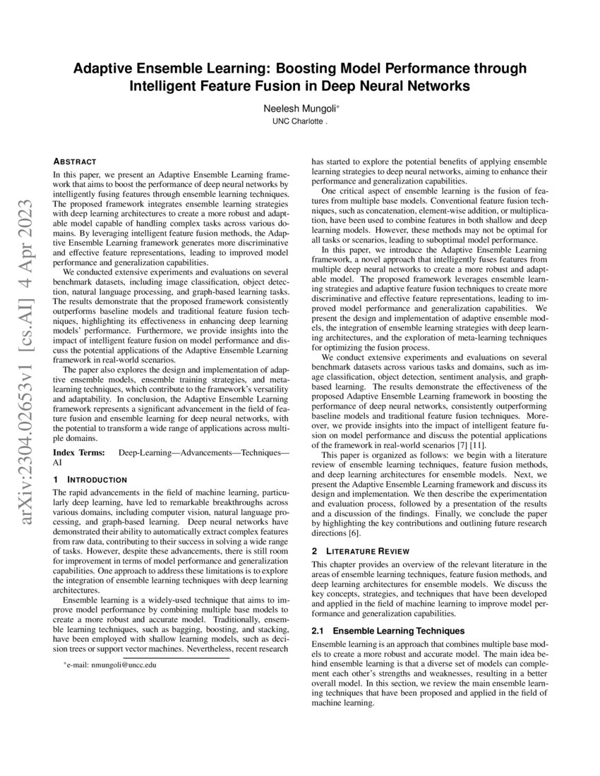 Adaptive Ensemble Learning: Boosting Model Performance through Intelligent Feature Fusion in ...
