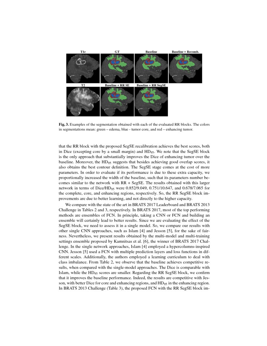 Adaptive Feature Recombination And Recalibration For Semantic Segmentation Application To Brain