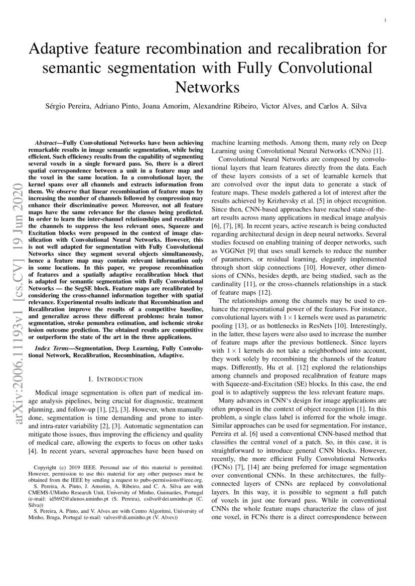 Adaptive Feature Recombination And Recalibration For Semantic