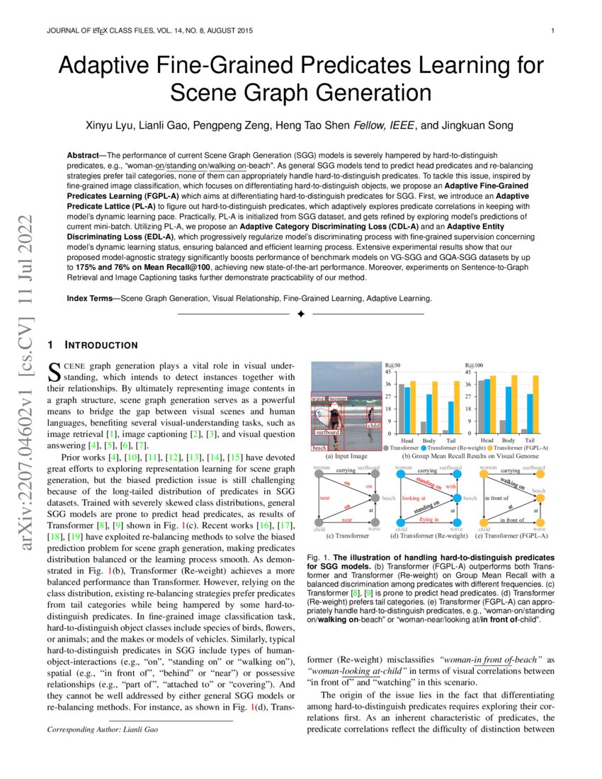 Adaptive Fine Grained Predicates Learning For Scene Graph Generation