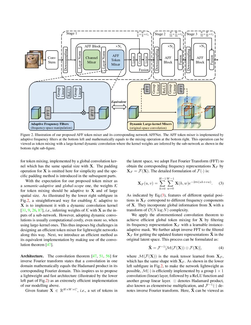 Adaptive Frequency Filters As Efficient Global Token Mixers | DeepAI Adaptive Frequency Filters As Efficient Global Token Mixers | DeepAI