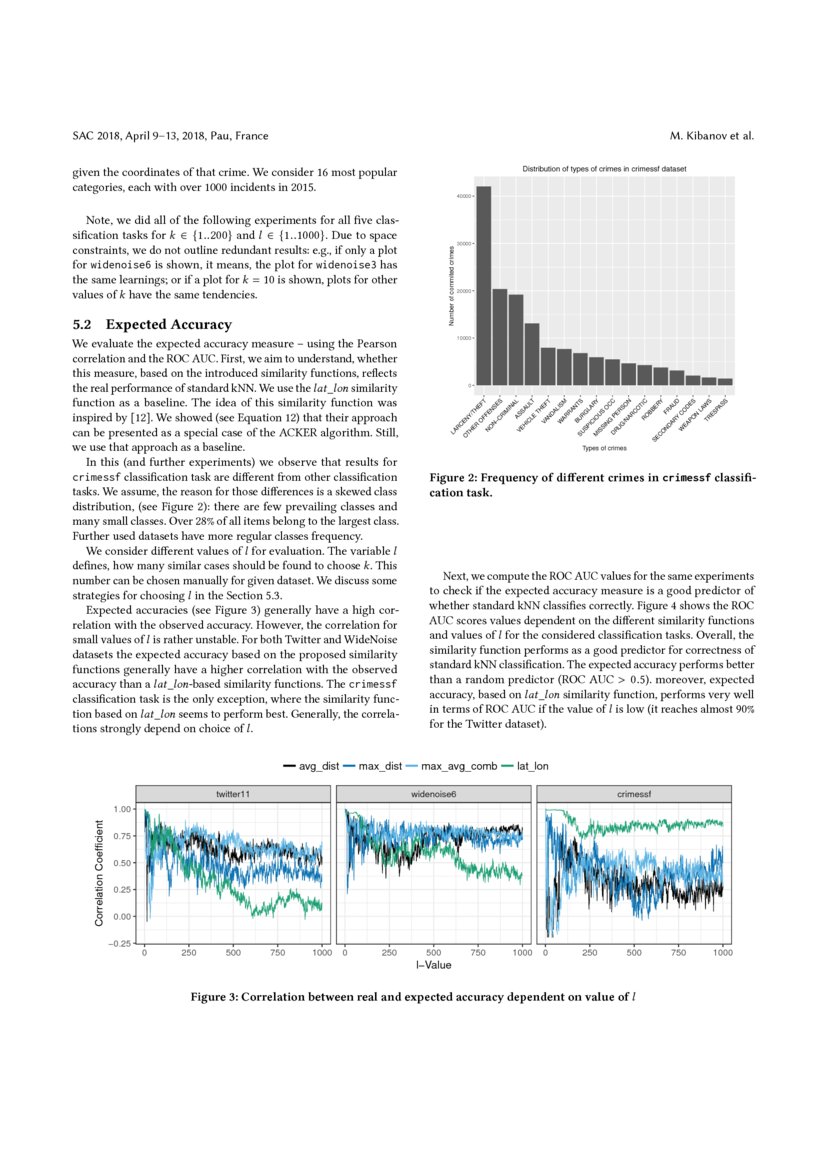 Adaptive Knn Using Expected Accuracy For Classification Of Geo Spatial Data Deepai