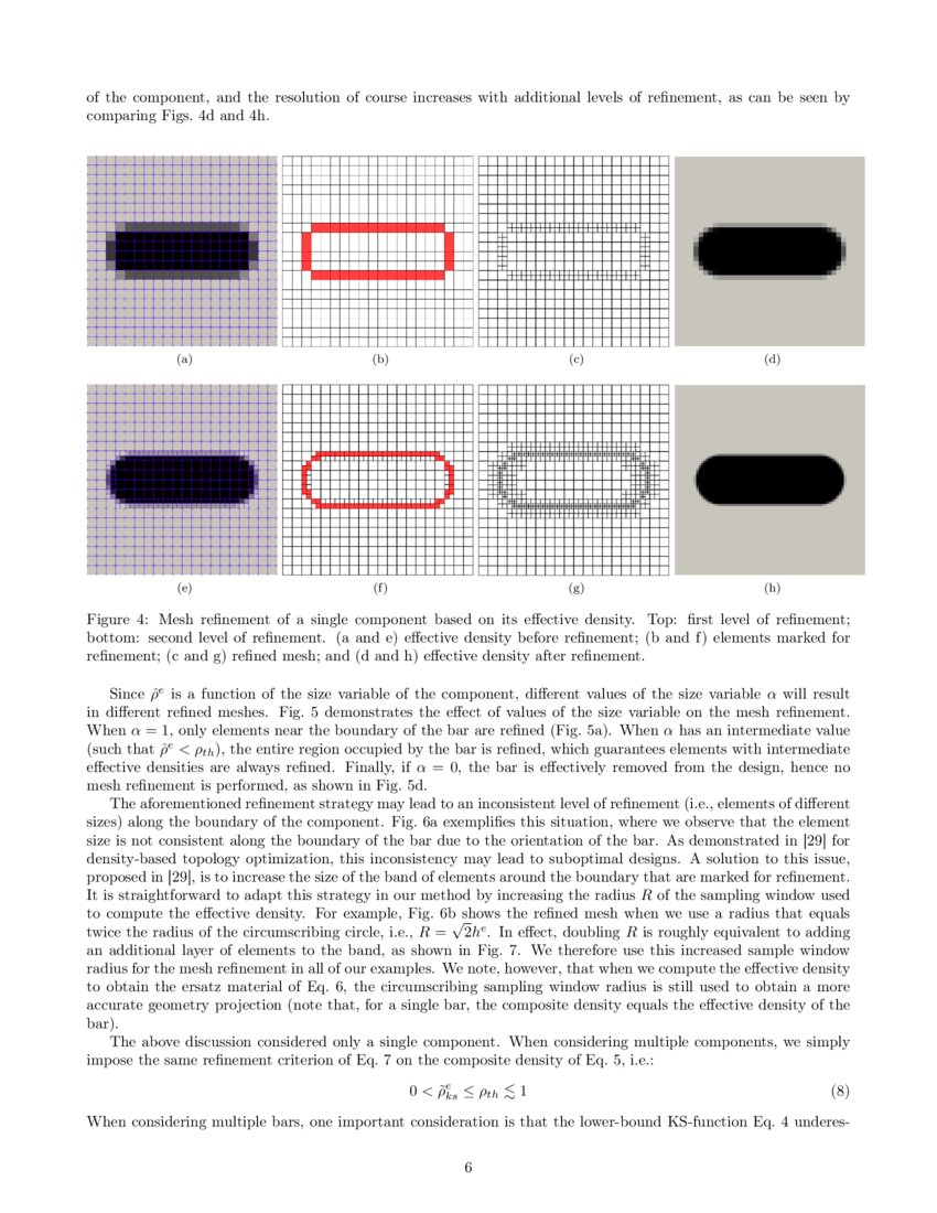 Adaptive Mesh Refinement for Topology Optimization with Discrete Geometric Components | DeepAI