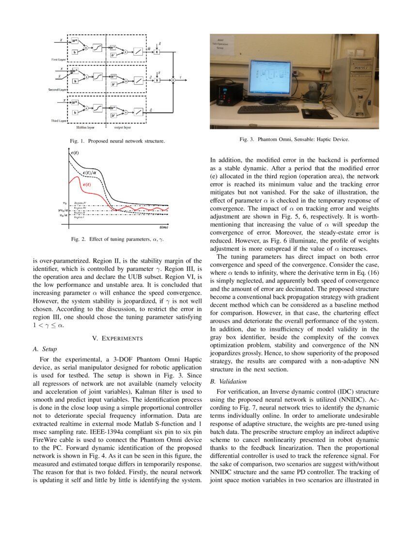Adaptive Model Learning of Neural Networks with UUB Stability for Robot Dynamic Estimation | DeepAI