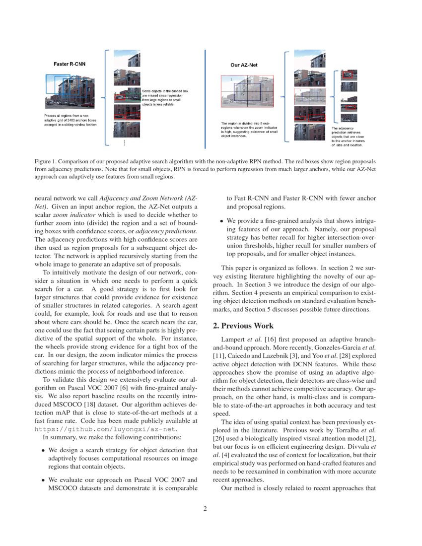 Adaptive Object Detection Using Adjacency and Zoom Prediction | DeepAI