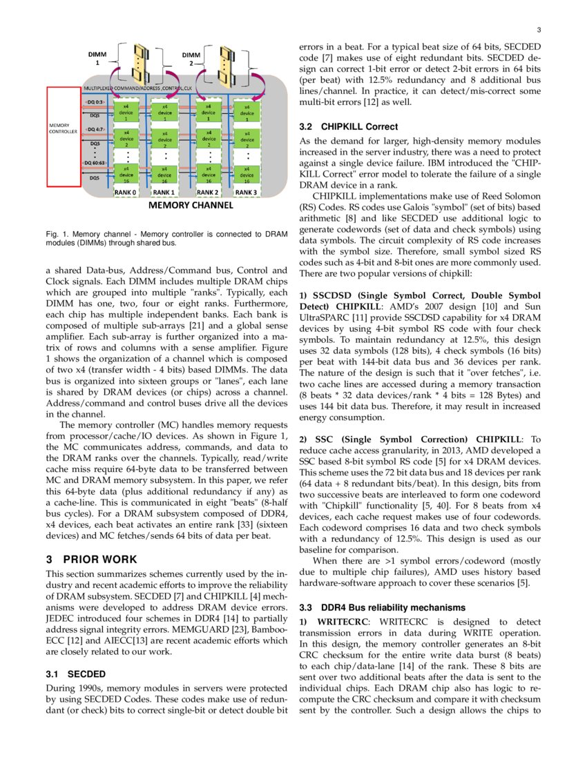 Addressing multiple bit/symbol errors in DRAM subsystem | DeepAI