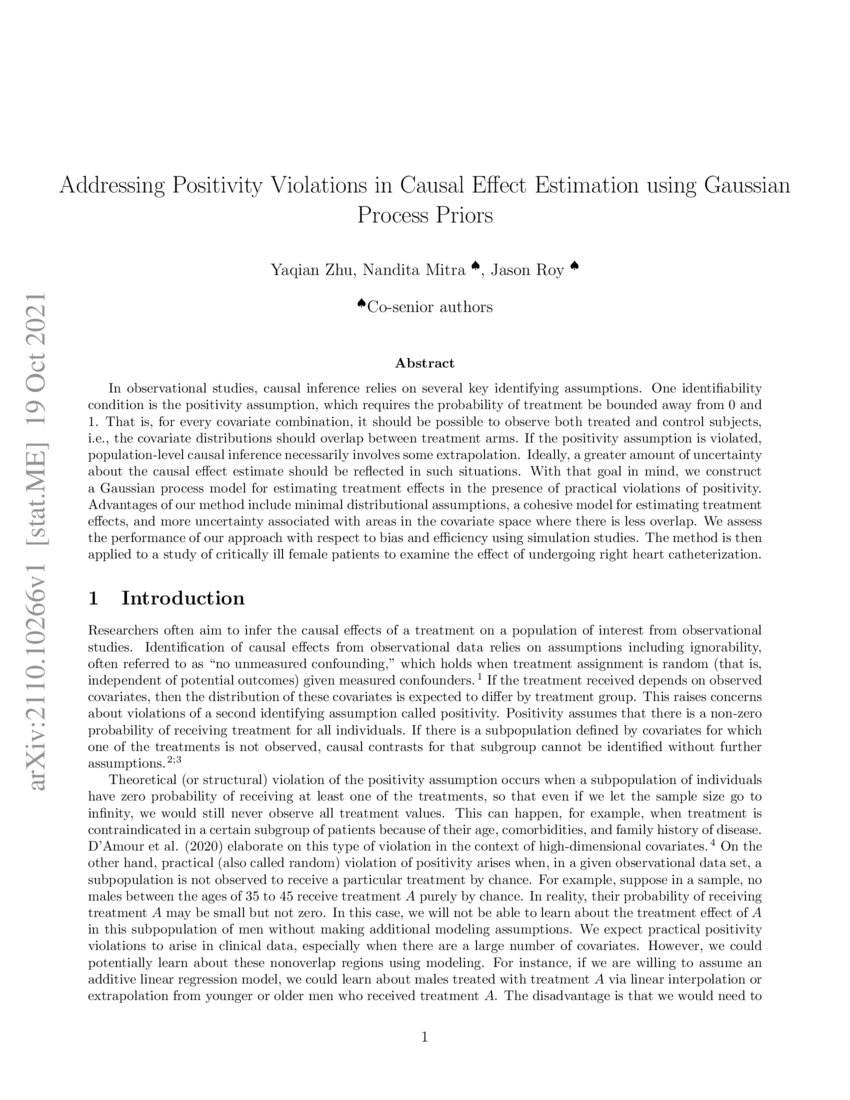 Addressing Positivity Violations in Causal Effect Estimation using ...