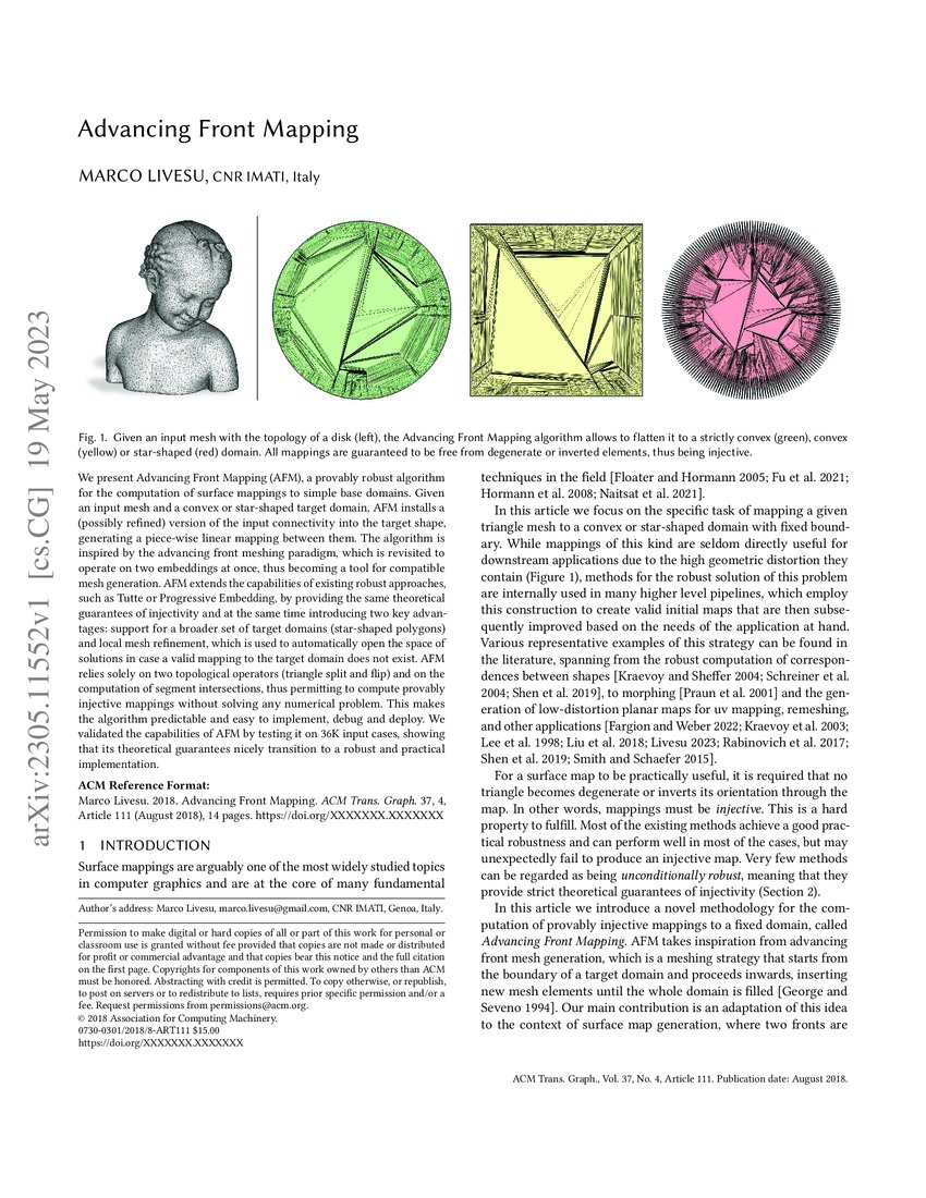 Advancing Front Mapping | DeepAI