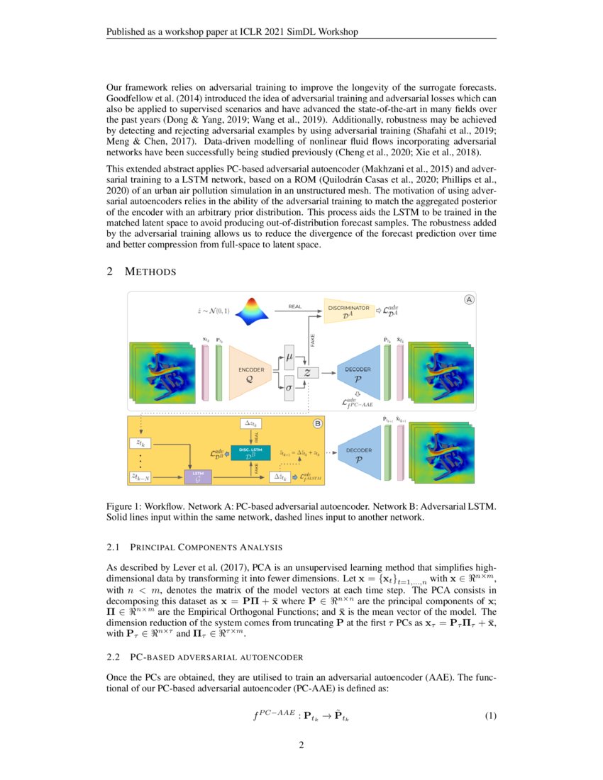 Adversarial autoencoders and adversarial LSTM for improved forecasts of ...