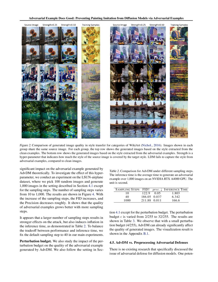 Adversarial Example Does Good: Preventing Painting Imitation from ... Adversarial Example Does Good: Preventing Painting Imitation from ...