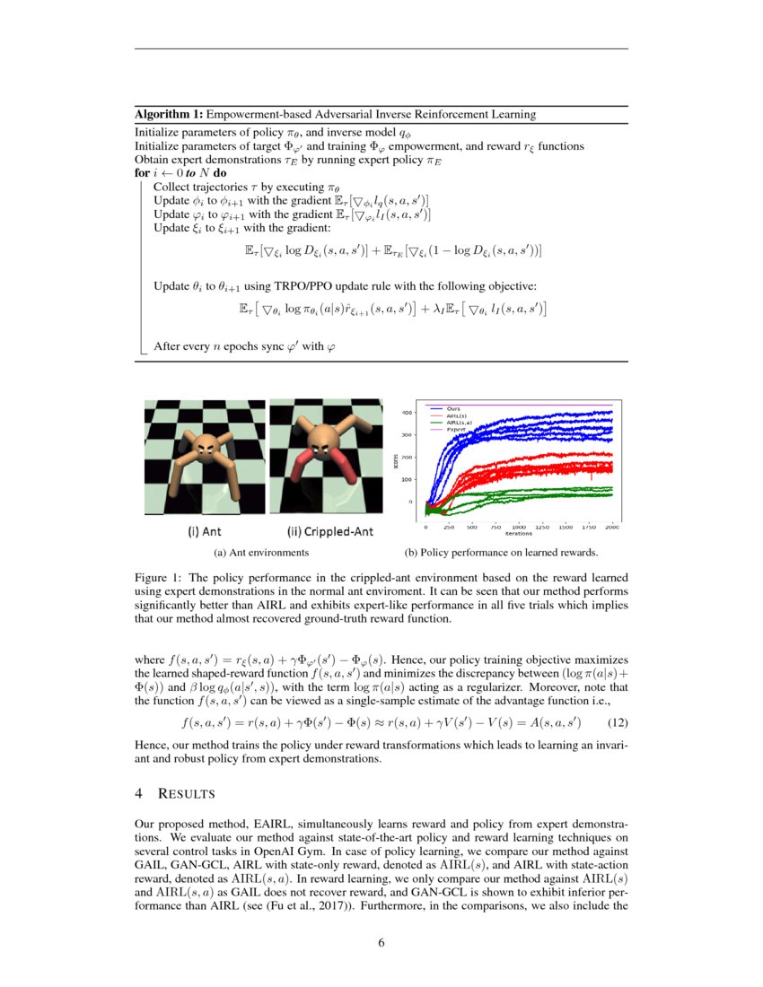 Adversarial Imitation Via Variational Inverse Reinforcement Learning Deepai